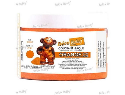 Deco Relief CH652 Fat Soluble Food Color – Orange E102-E129 – 20g ...